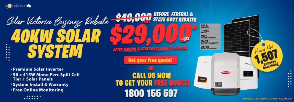 Solar Rebate for Small Business in Victoria up to $3,500